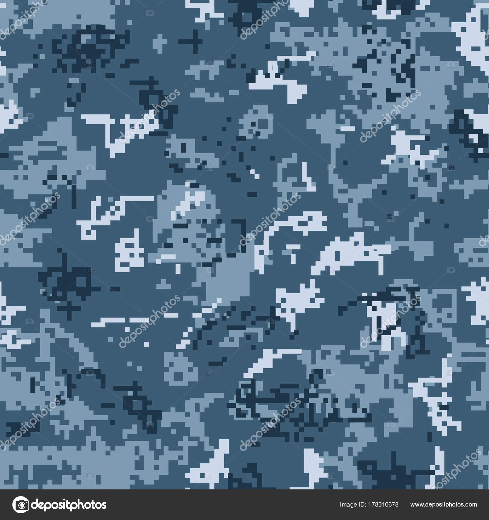 Blue Urban Digital Camo
