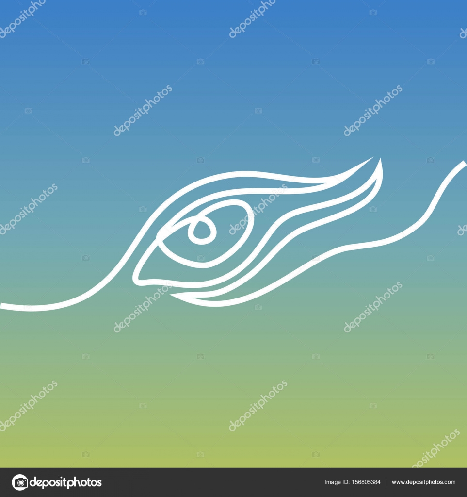 Continuous line drawing of abstract eye Stock Vector by ©Valenty 156805384