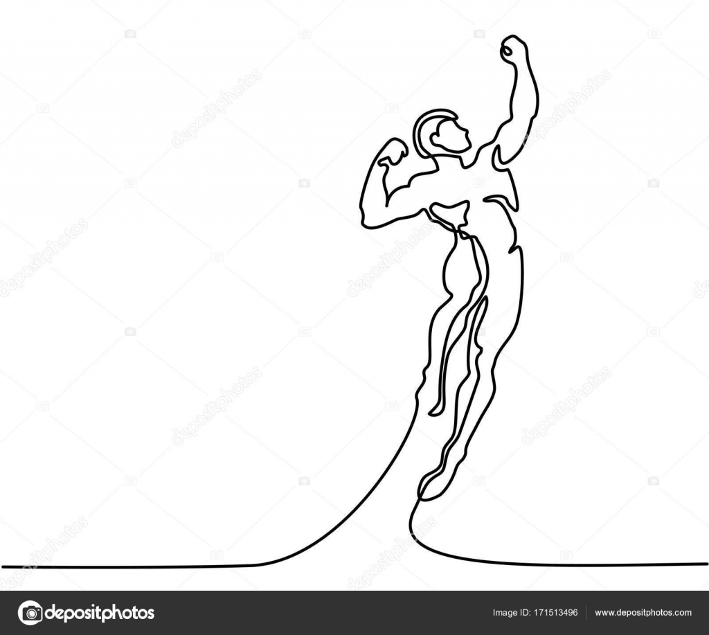Strong man jumping higher for sucsess Stock Vector by ©Valenty 171513496