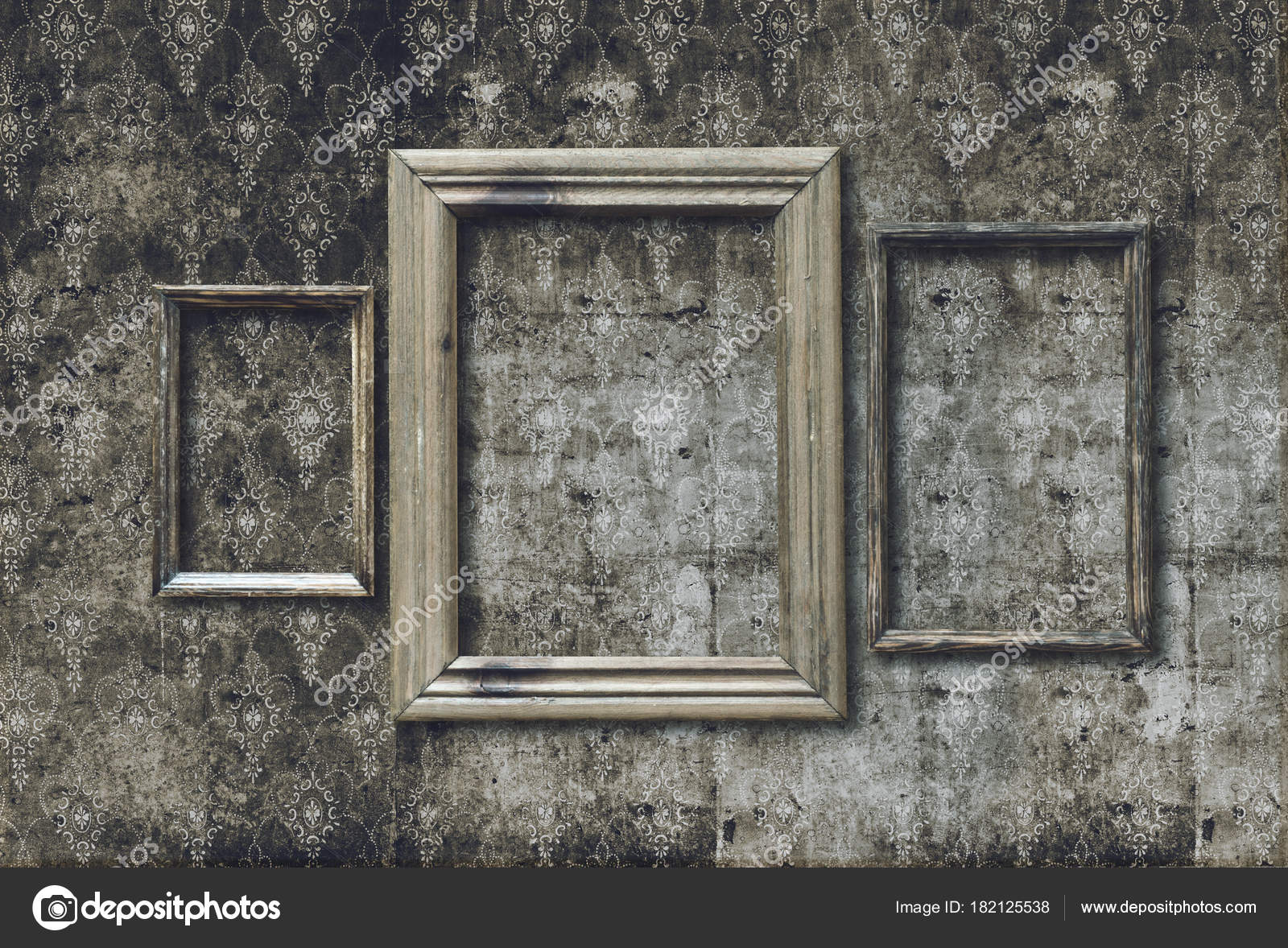 Set Old Photo Frames Retro Wallpaper Stock Photo by ©avlntn 182125538