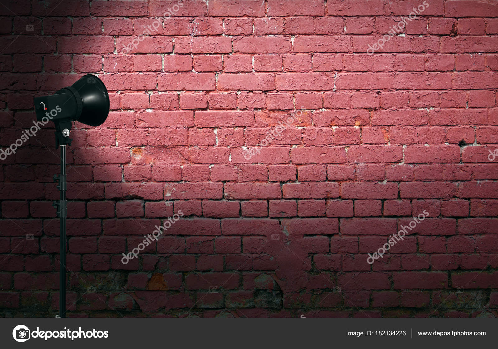 Spotlight Oriented Brick Wall Texture Stock Photo by ©avlntn 182134226