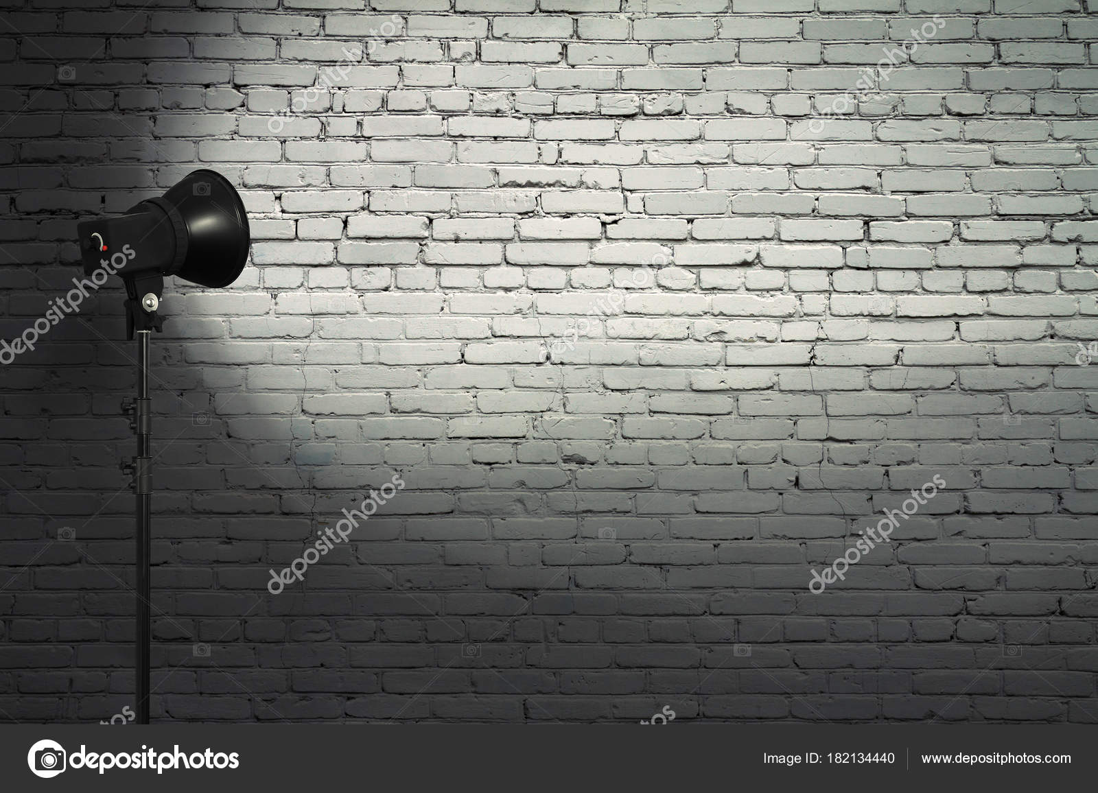 Spotlight Oriented Brick Wall Texture Stock Photo by ©avlntn 182134440