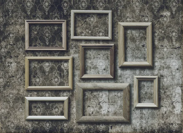 Set Old Photo Frames Retro Wallpaper Stock Photo by ©avlntn 182125576