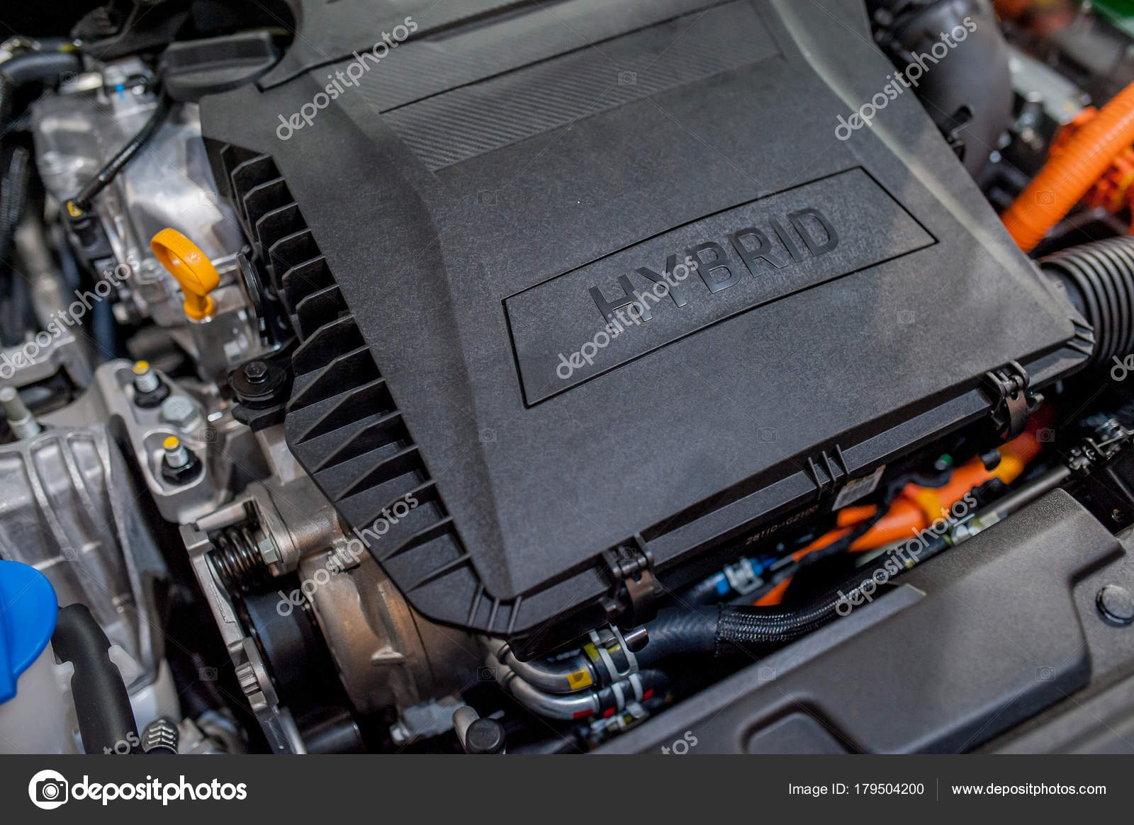 Hybrid car engine motor — Stock Photo © kiriak09 #179504200