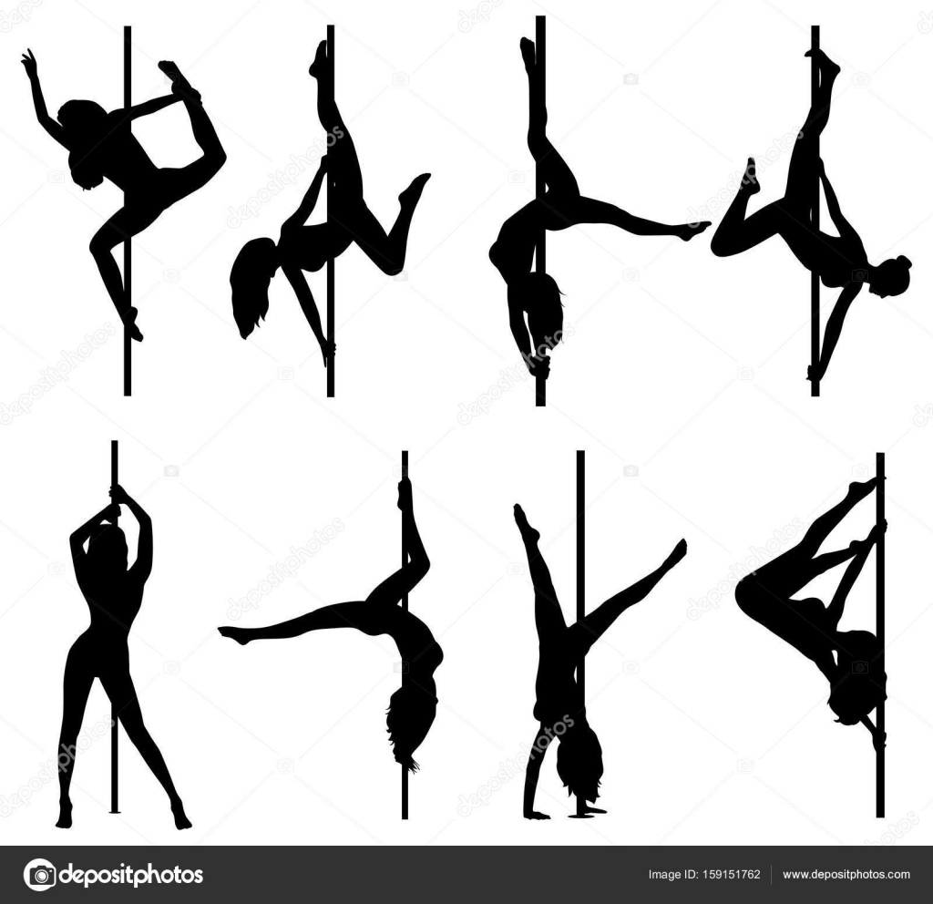 Pole Dance Women Silhouettes Stock Vector Image By ©chaoss 159151762