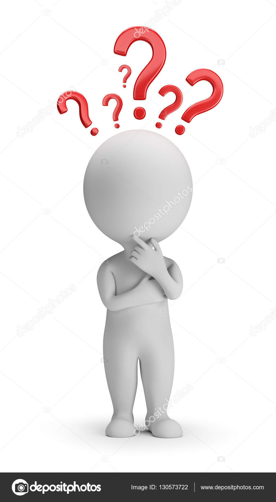 3d small people - questions Stock Photo by ©AnatolyM 130573722