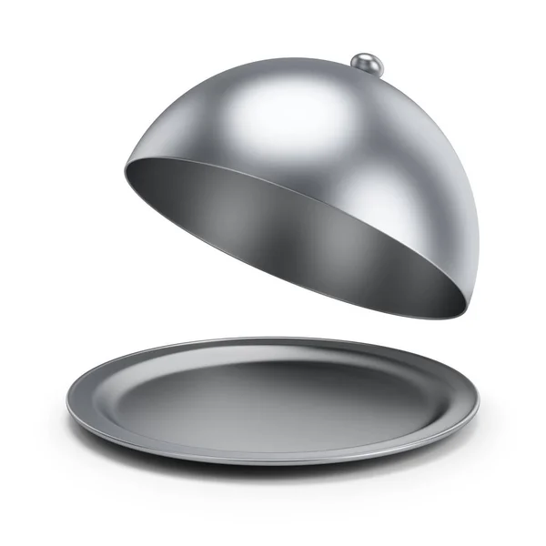 Restaurant cloche with open lid — Stock Photo © gl0ck #17885237