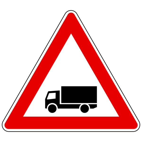 Safety signs warning triangle truck BGV A8 sign vector pictogram icon ...