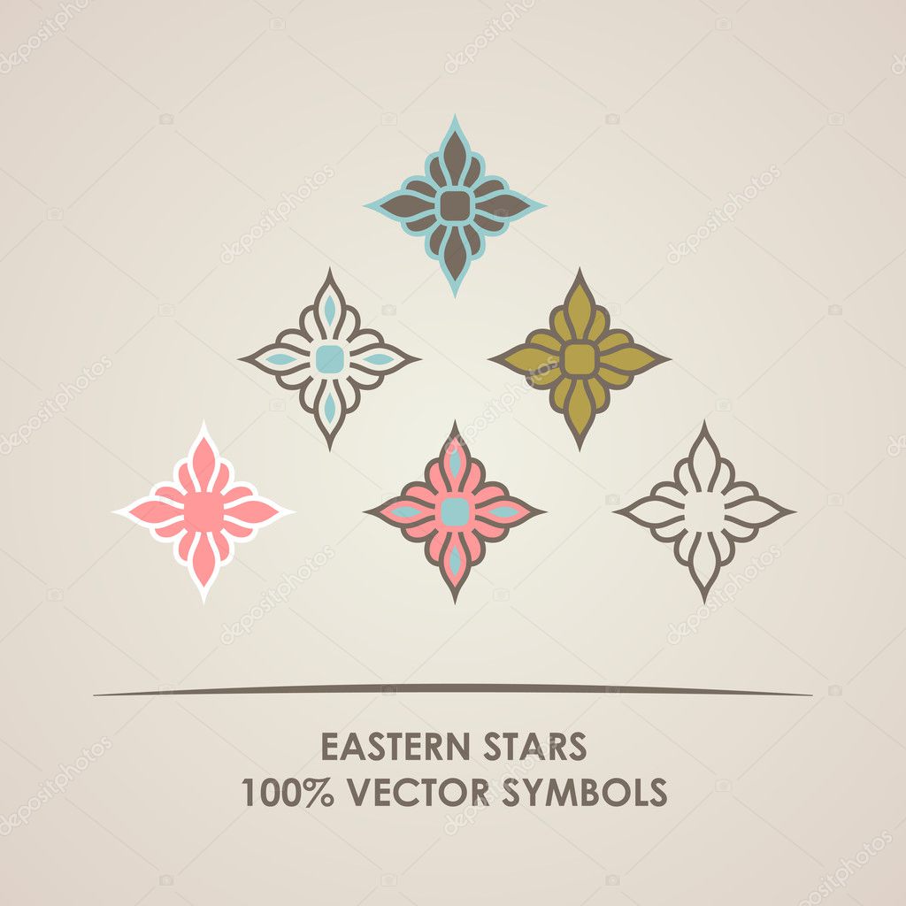 Bictures : eastern star | Geometric round Eastern star logo. Vector ...