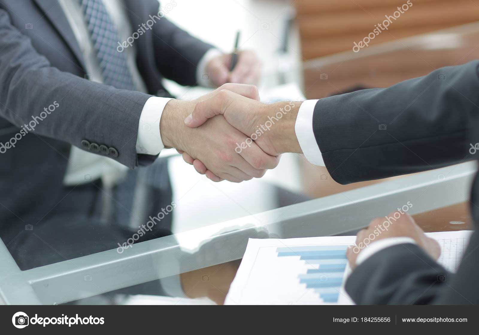 Welcome and handshake business partners — Stock Photo © depositedhar ...