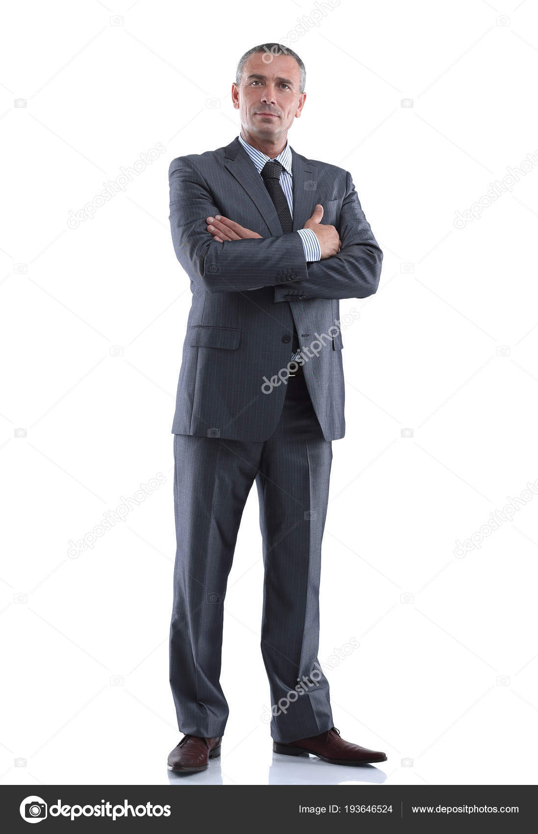Serious Businessman Full Body