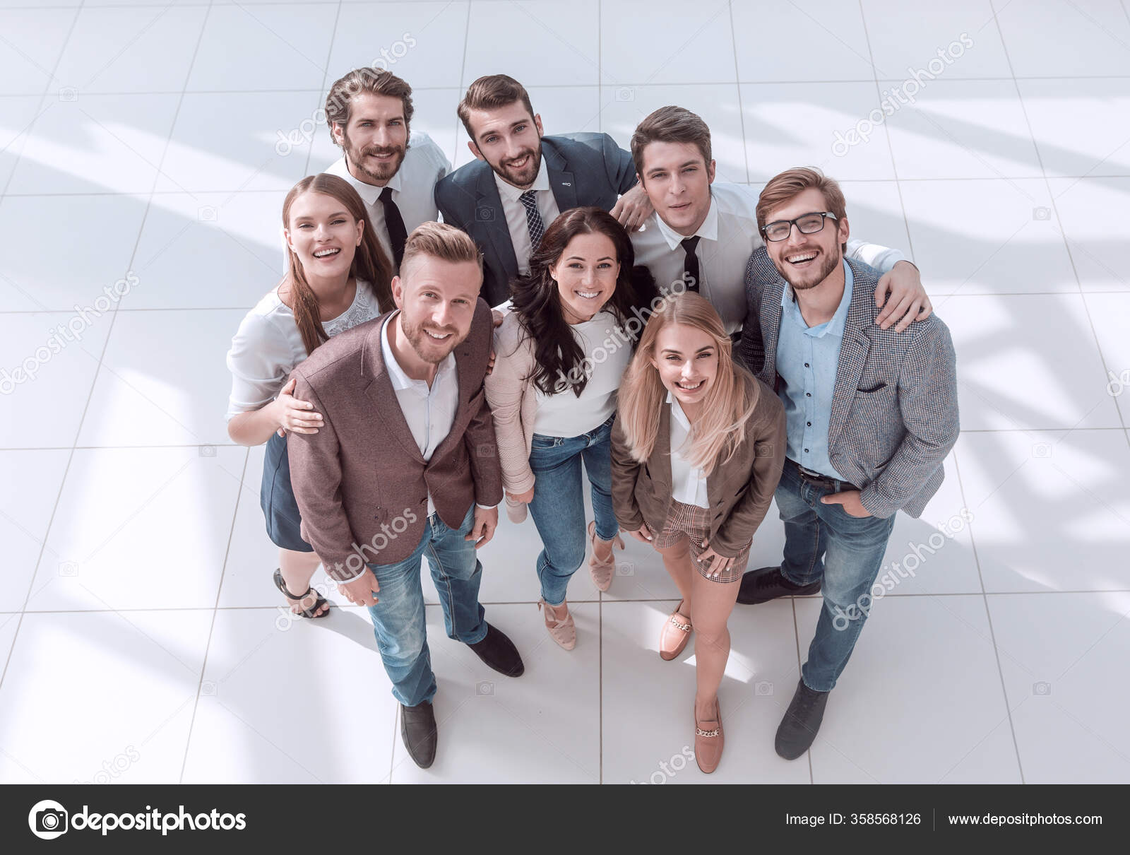 People Looking Down From Above