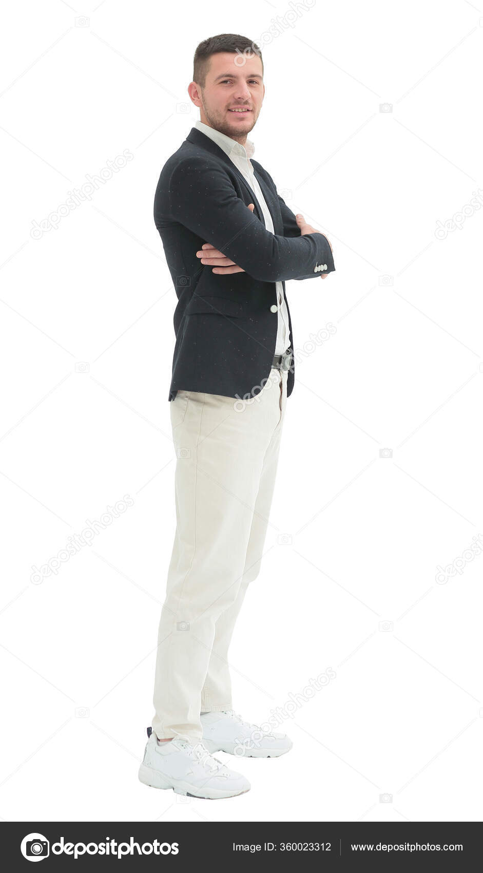 Side view. stylish business man looking at copy space Stock Photo by ...