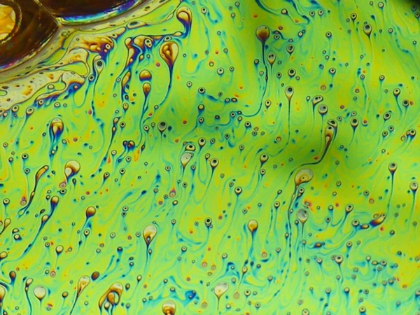 beautiful psychedelic abstraction - interference in soap films - Stock ...