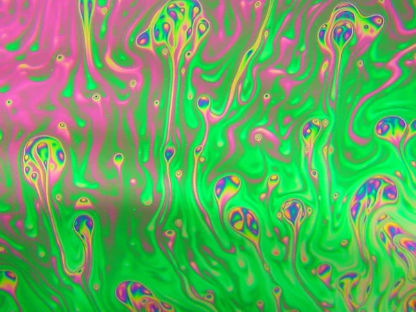 beautiful psychedelic abstraction - interference in soap films - Stock ...