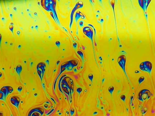 beautiful psychedelic abstraction - interference in soap films - Stock ...