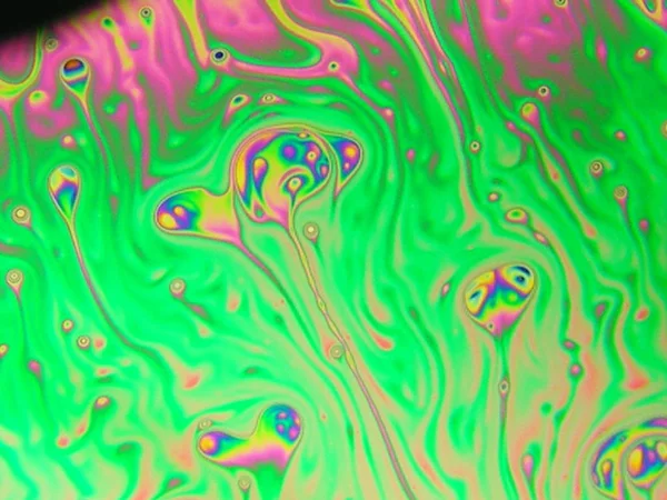 beautiful psychedelic abstraction - interference in soap films - Stock ...