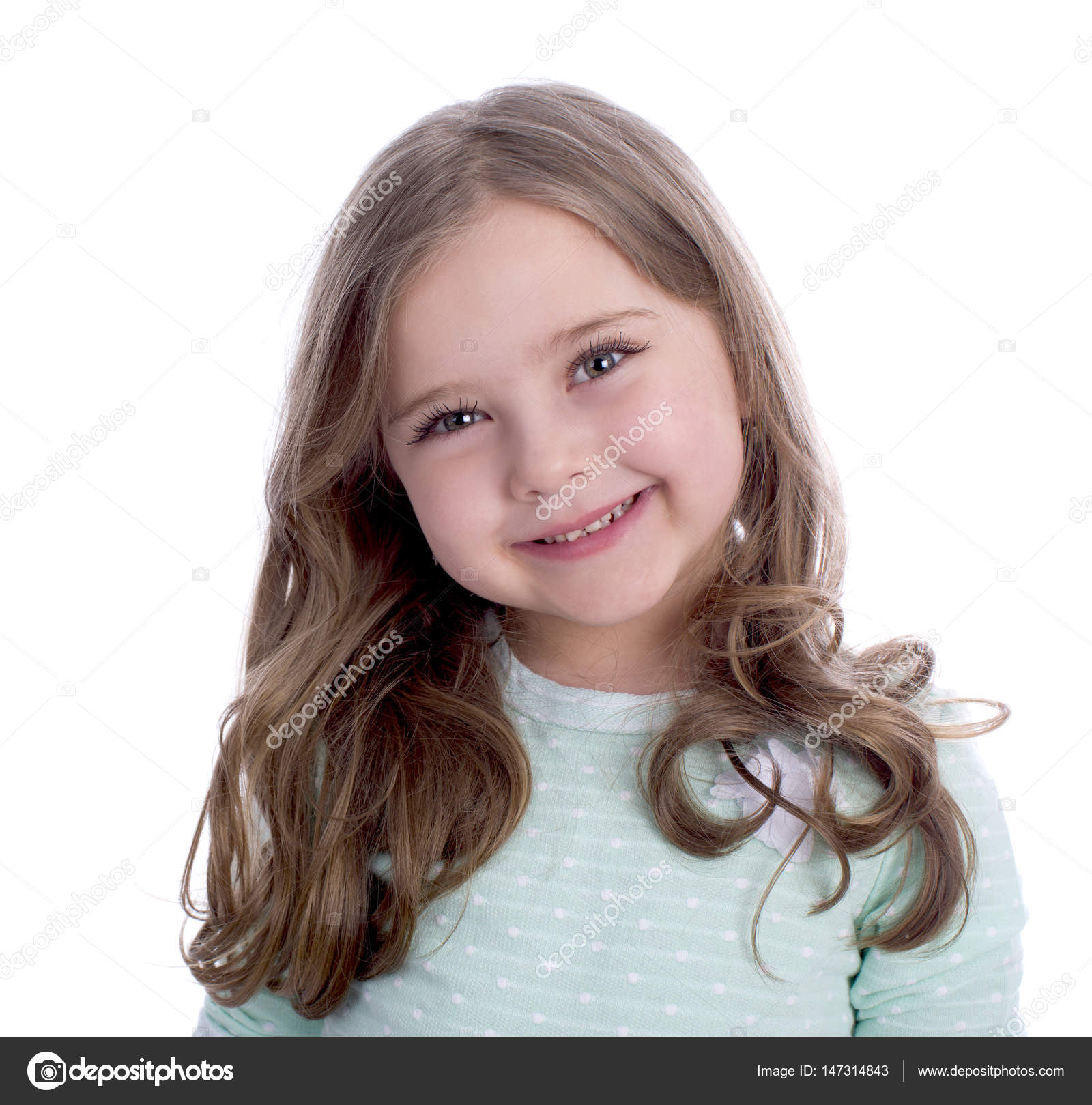 Beautiful blonde little girl Stock Photo by ©arkusha 147314843