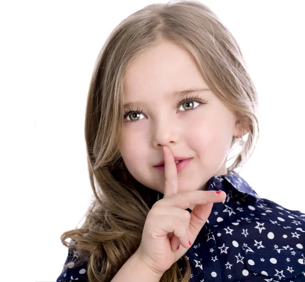 Beautiful blonde little girl Stock Photo by ©arkusha 147315255