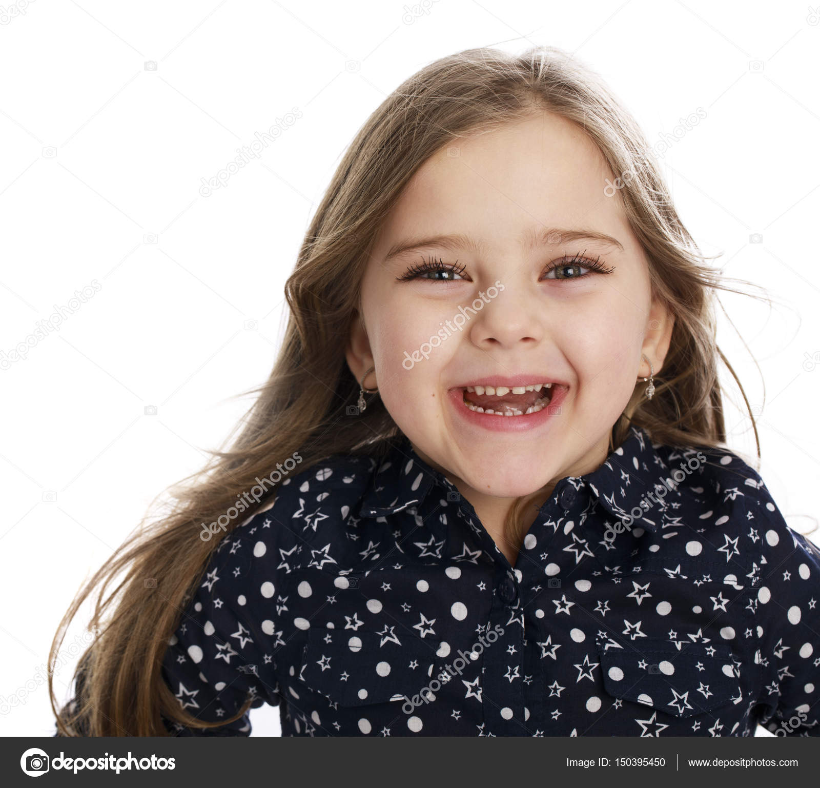 Beautiful blonde little girl — Stock Photo © arkusha #150395450