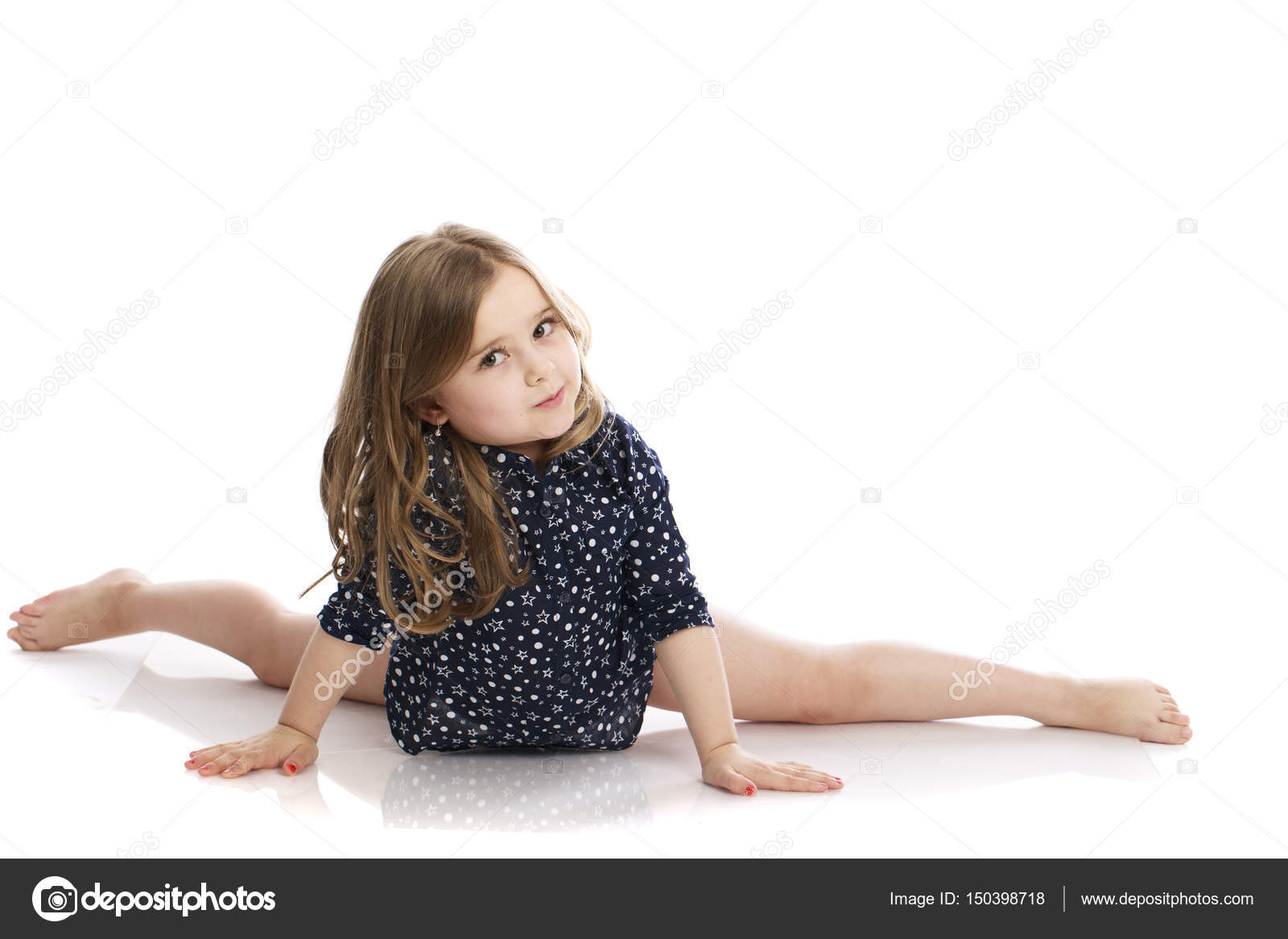 Beautiful blonde little girl — Stock Photo © arkusha #150398718