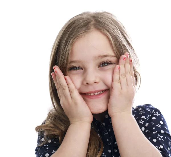 Beautiful blonde little girl — Stock Photo © arkusha #150398166