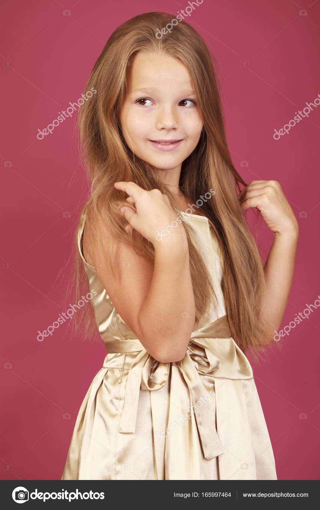 Beautiful blonde little girl — Stock Photo © arkusha #165997464
