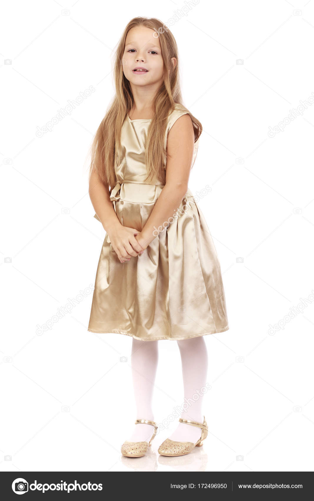 Beautiful blonde little girl — Stock Photo © arkusha #172496950