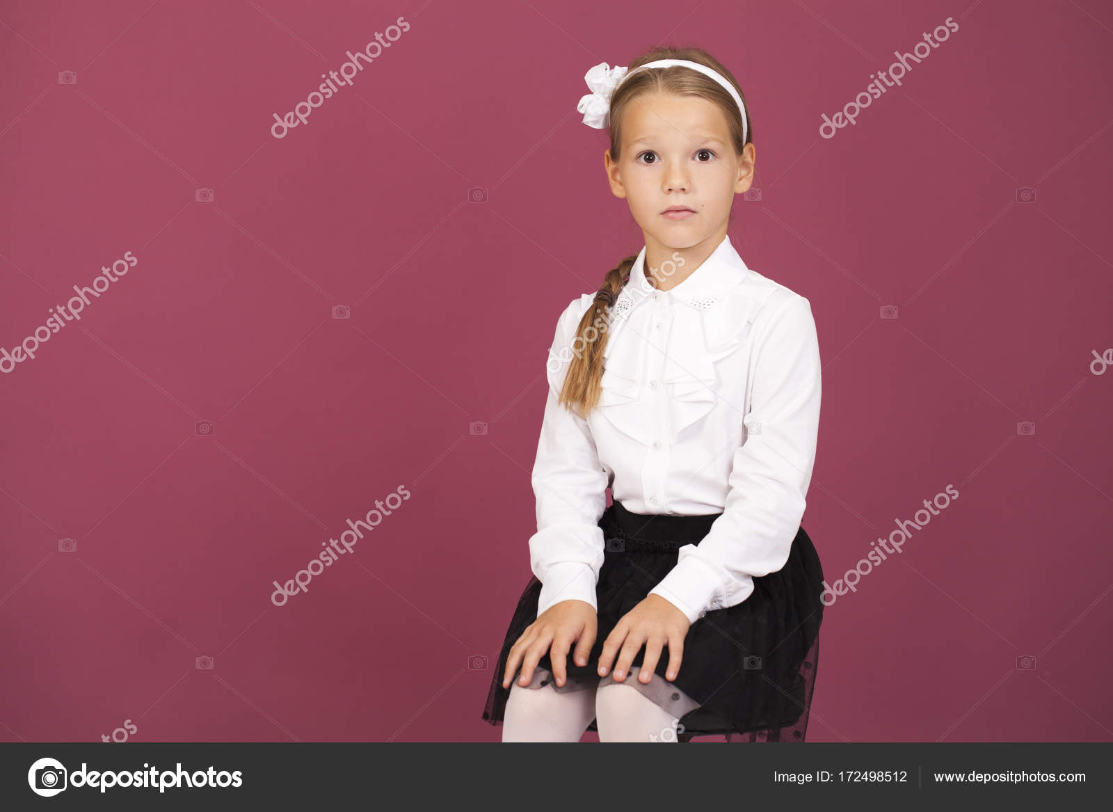 Beautiful blonde little girl — Stock Photo © arkusha #172498512