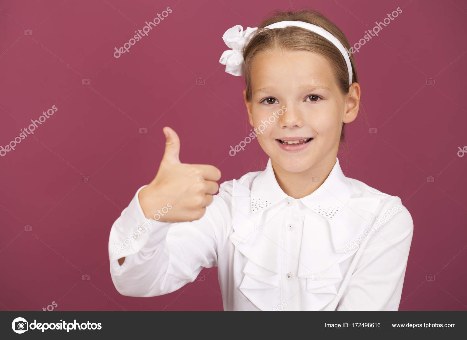 Beautiful blonde little girl — Stock Photo © arkusha #172498616