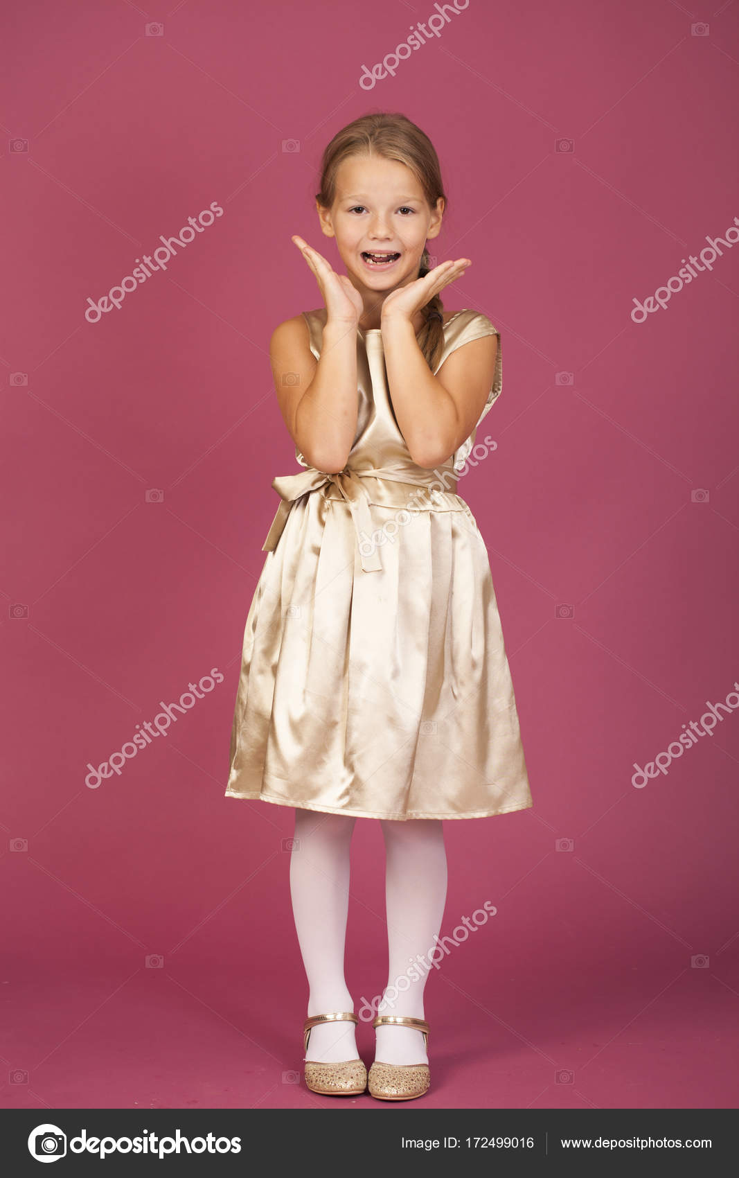 Beautiful blonde little girl — Stock Photo © arkusha #172499016