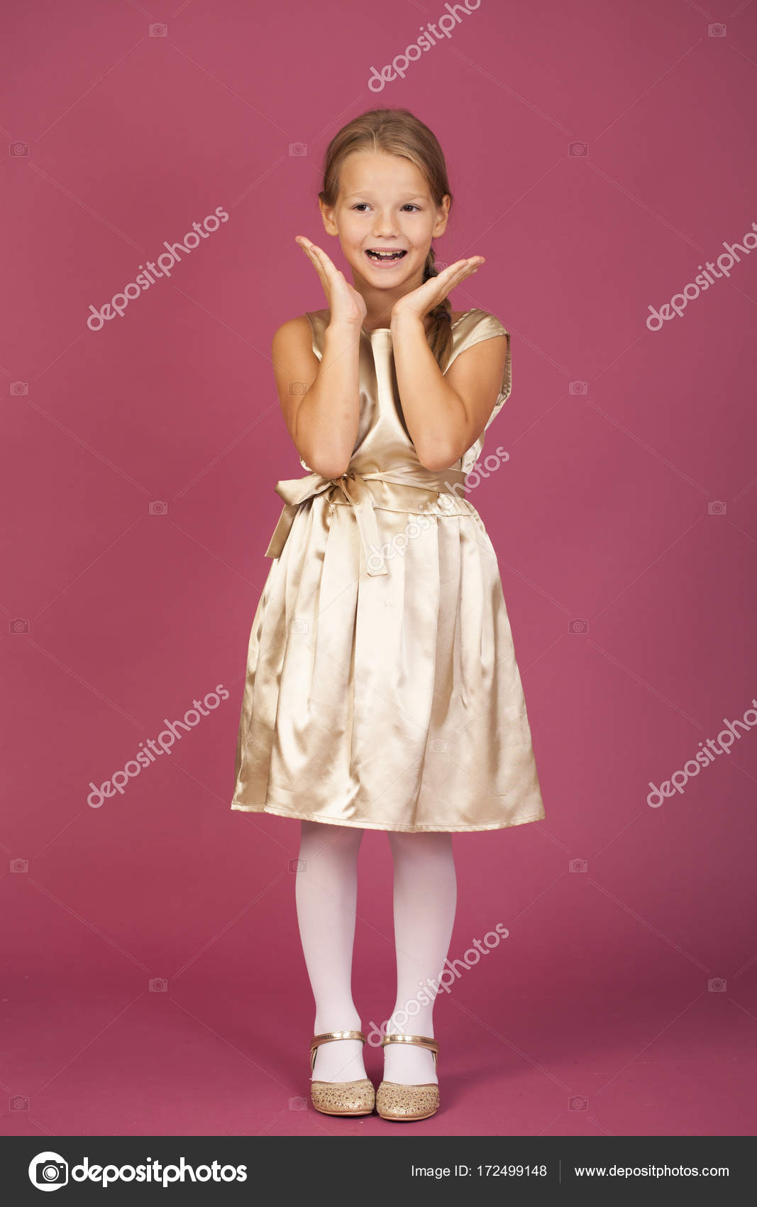 Beautiful blonde little girl — Stock Photo © arkusha #172499148