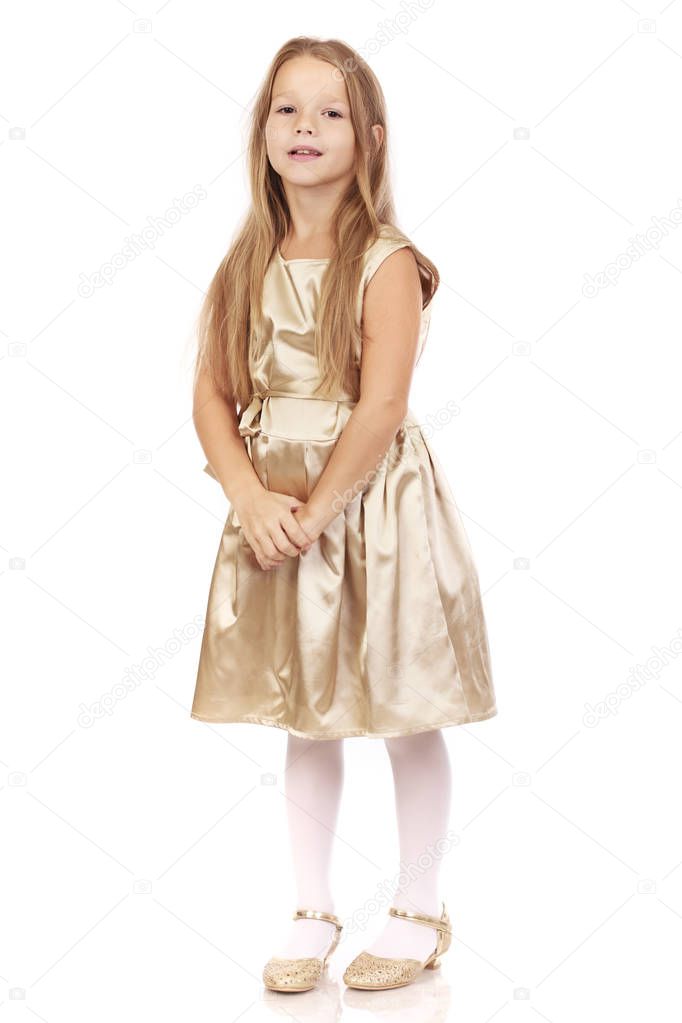 Beautiful blonde little girl — Stock Photo © arkusha #172496950