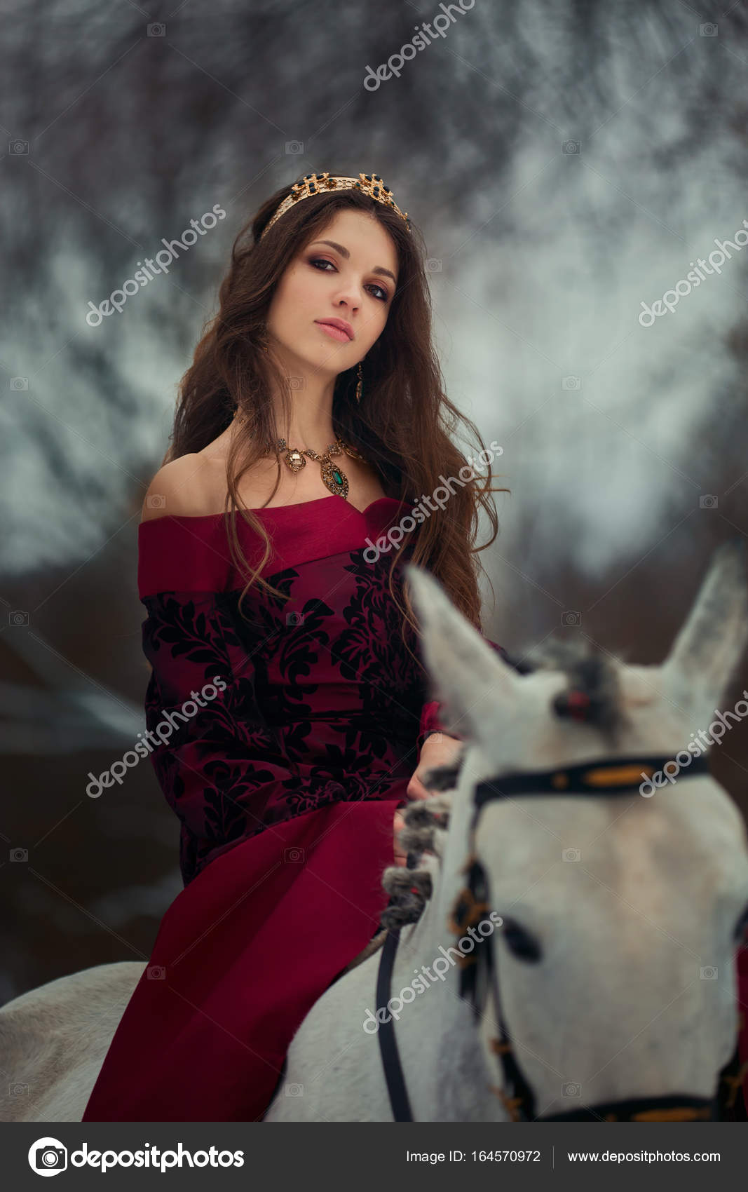 Medieval Queen portrait Stock Photo by ©JuliaSha 164570972