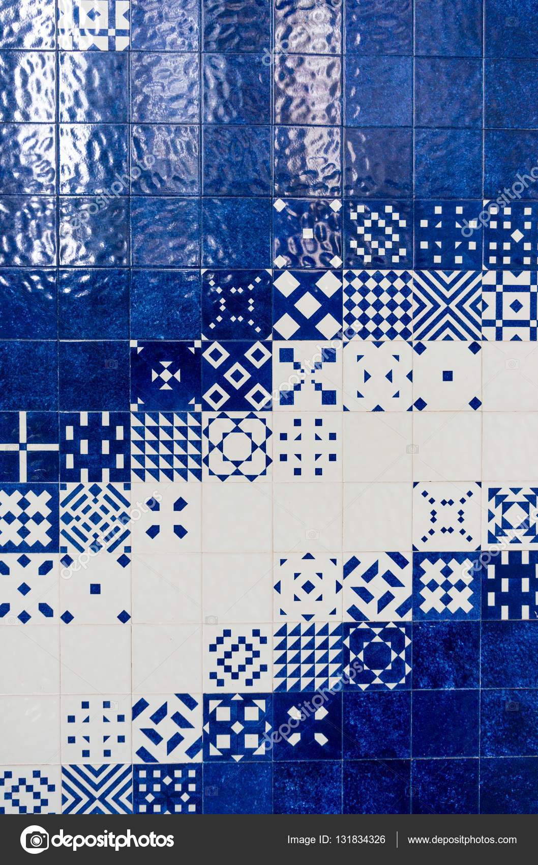 Azulejo portuguese ceramic tiles background Stock Photo by ©gilmanshin ...