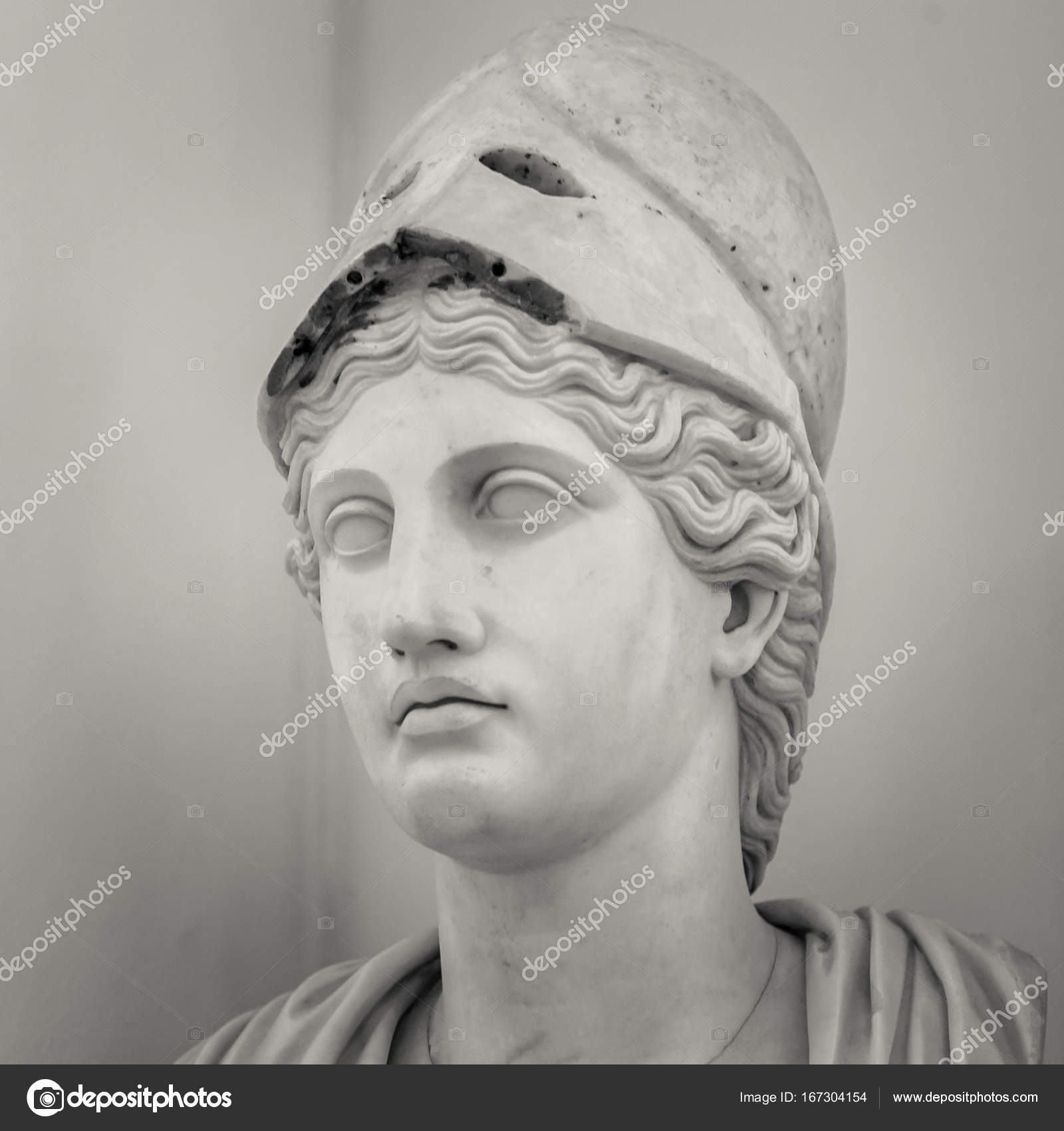 Greek Goddess Statue Face