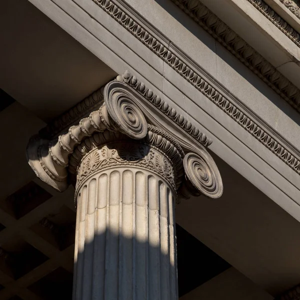 Close-up shot of a line of Greek-style columns Stock Photo by ...
