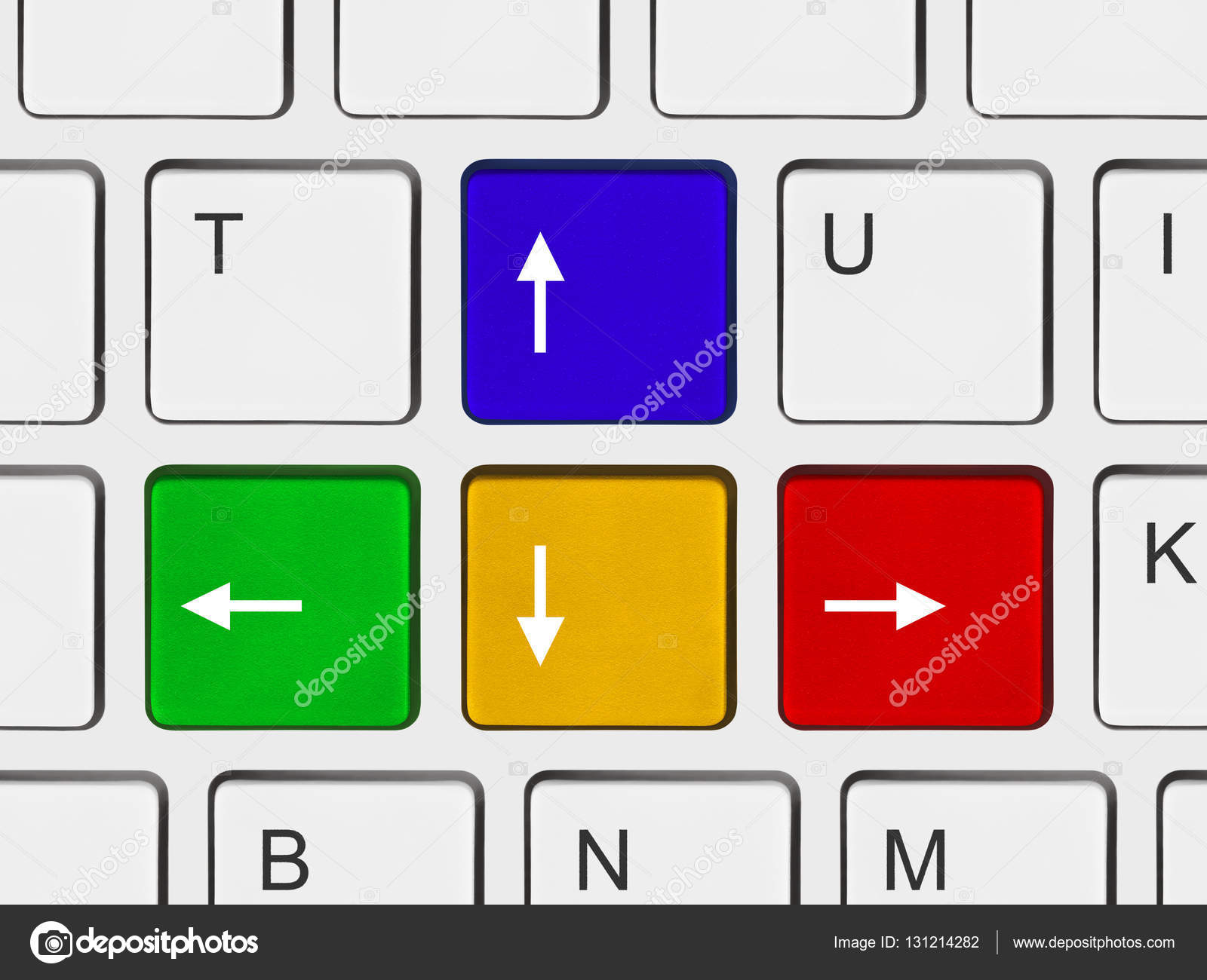 Arrows buttons on computer keyboard Stock Photo by ©Violin 131214282