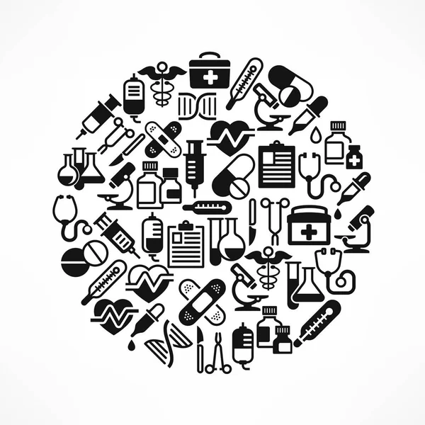 Medical icons in circle Stock Vector Image by ©creatOR76 #176732806