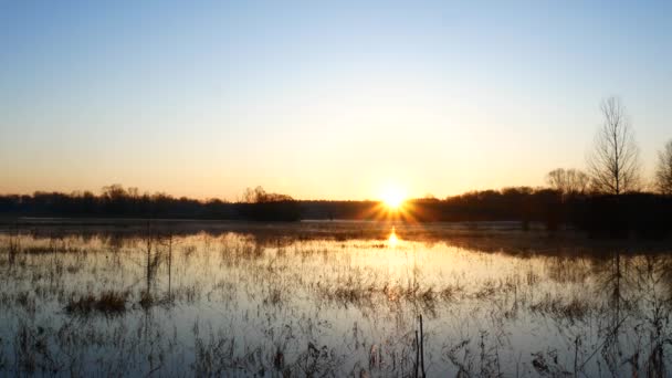 Sunrise on the lake, sunrise over river, morning Landscape, — Stock ...
