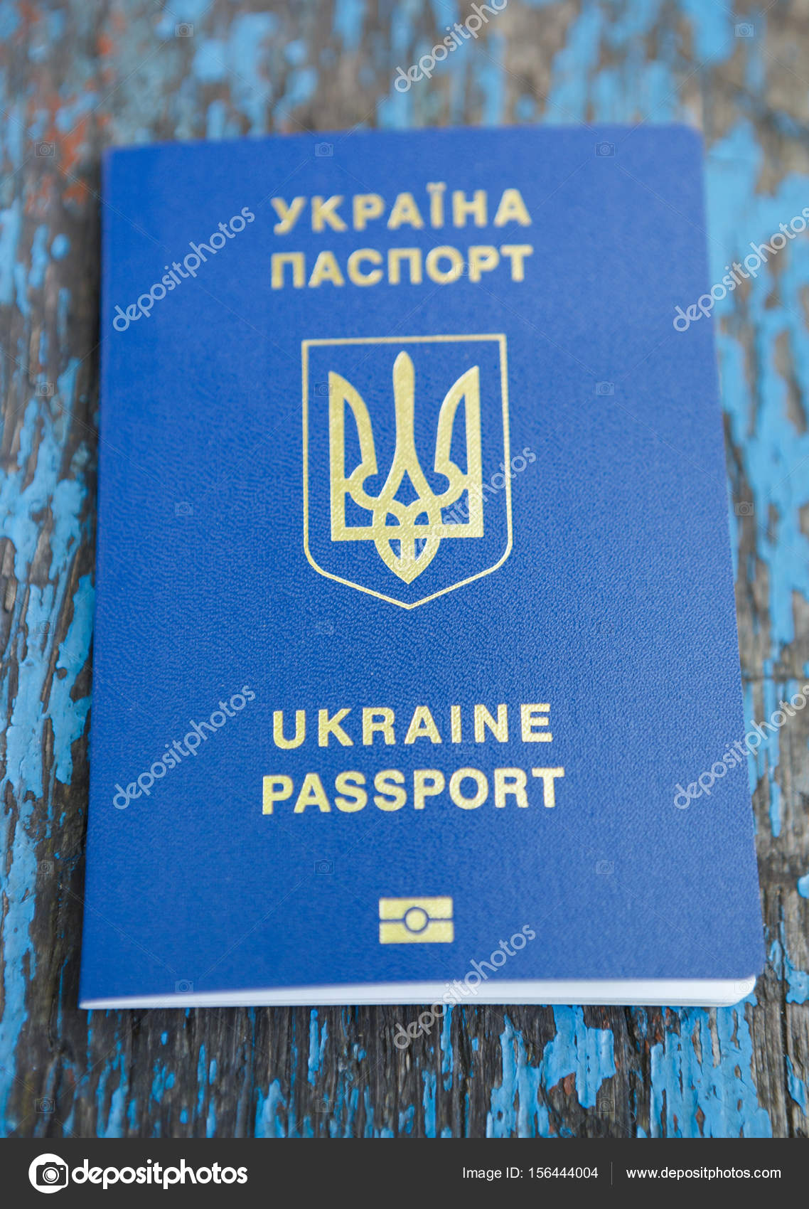 Free from visa new Ukrainian biometric passport — Stock Photo ...
