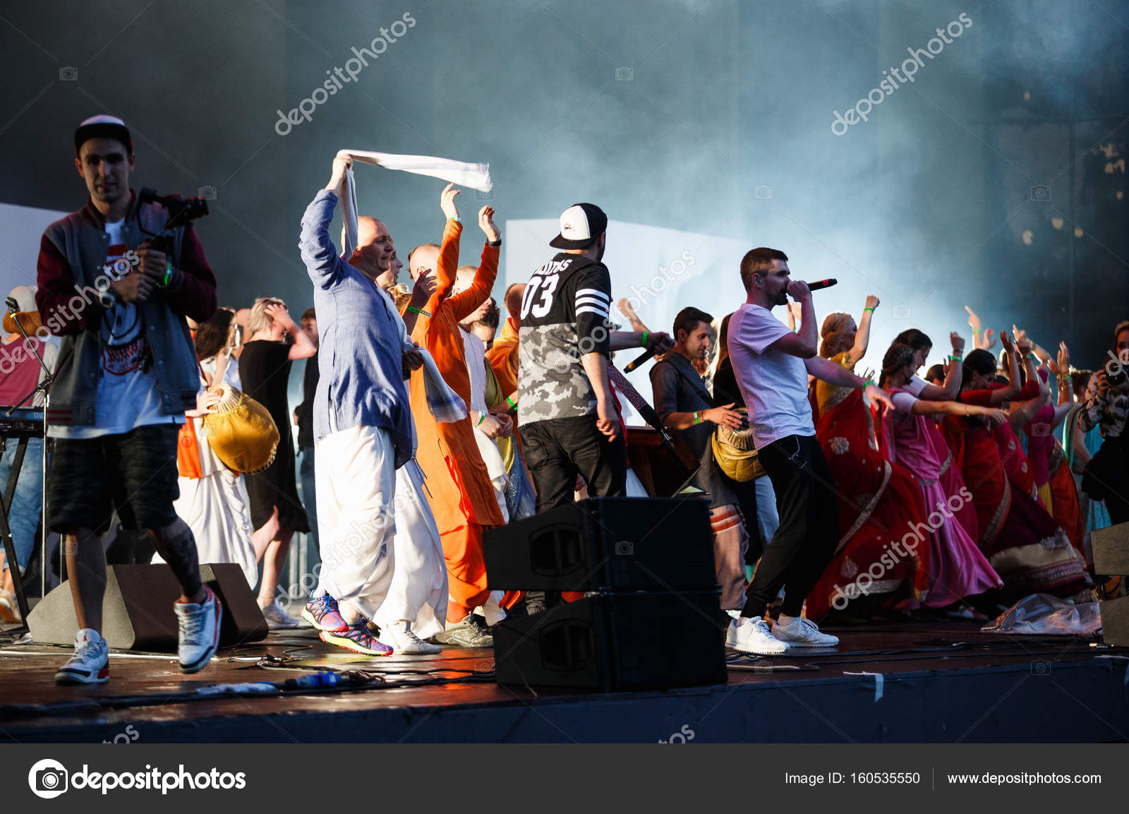 Noize MC rap & rock singer play open air concert – Stock Editorial ...