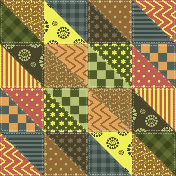 Patchwork background with different patterns Stock Vector Image by ...