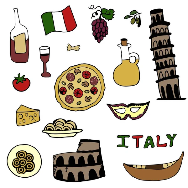 Italy icons Stock Vector Image by ©OMW #48698031