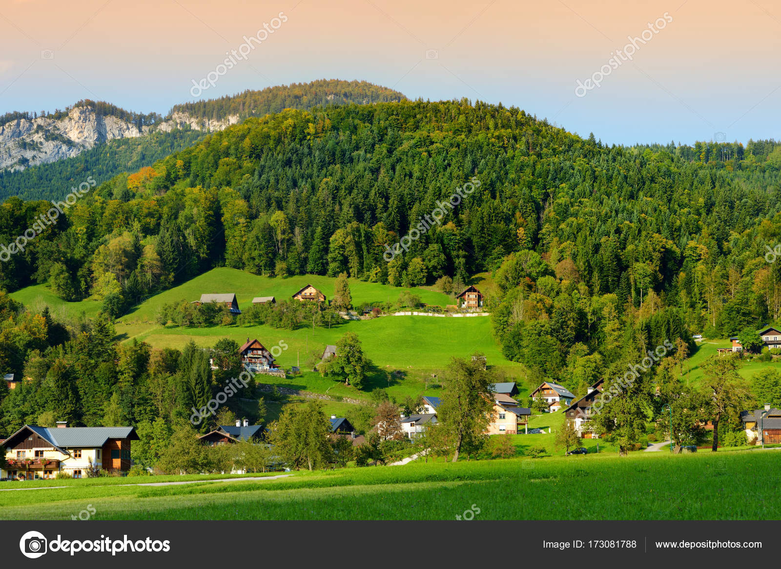 Bavarian Alps with majestic mountains Stock Photo by ©MNStudio 173081788