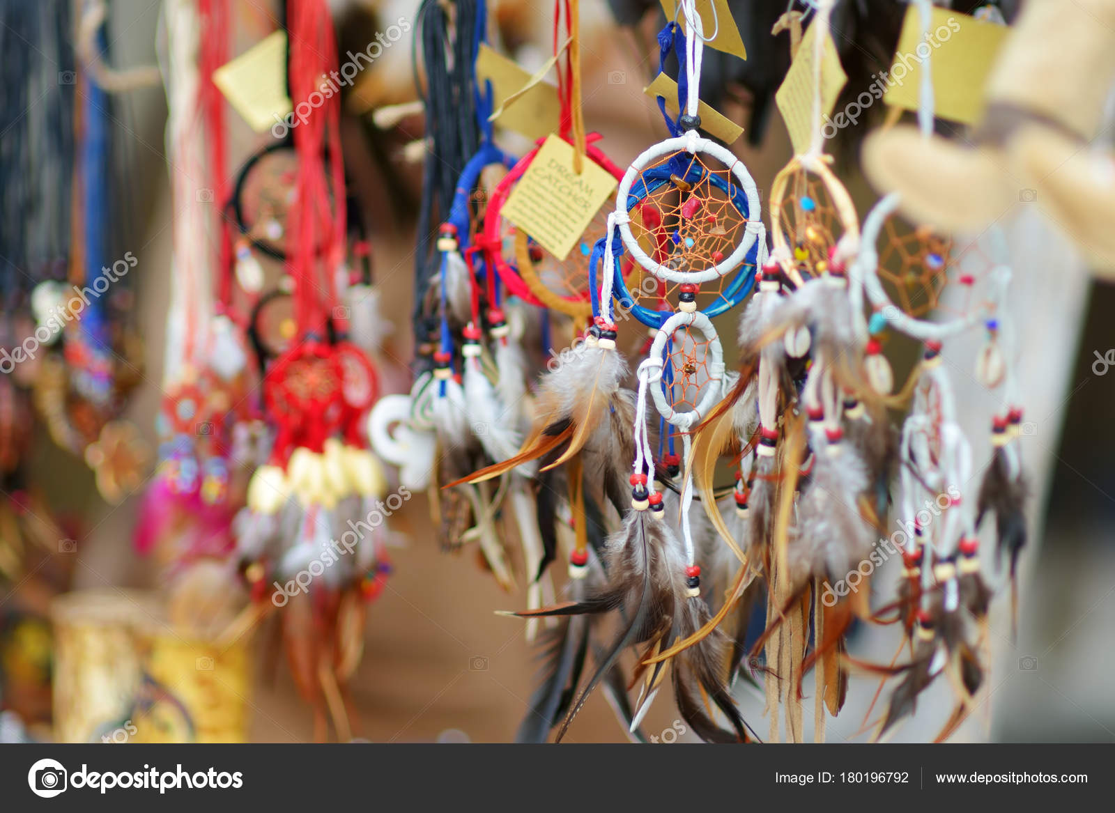 Dream catchers on spring market in Vilnius — Stock Photo © MNStudio ...