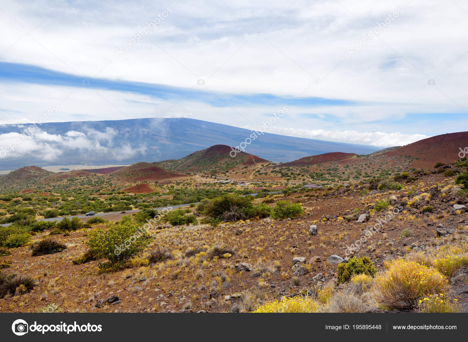 View Mauna Loa Volcano Big Island Hawaii Stock Photo by ©MNStudio 195895448