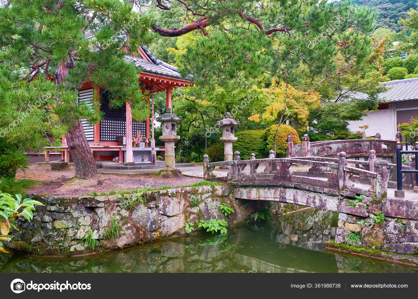 Stone Bridges Watercourse Small Shrine Territory Kiyomizu Dera Pure ...
