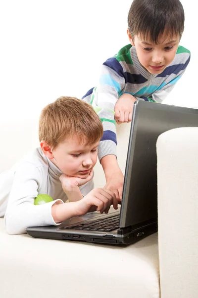 Kids Taking Turns On Computer