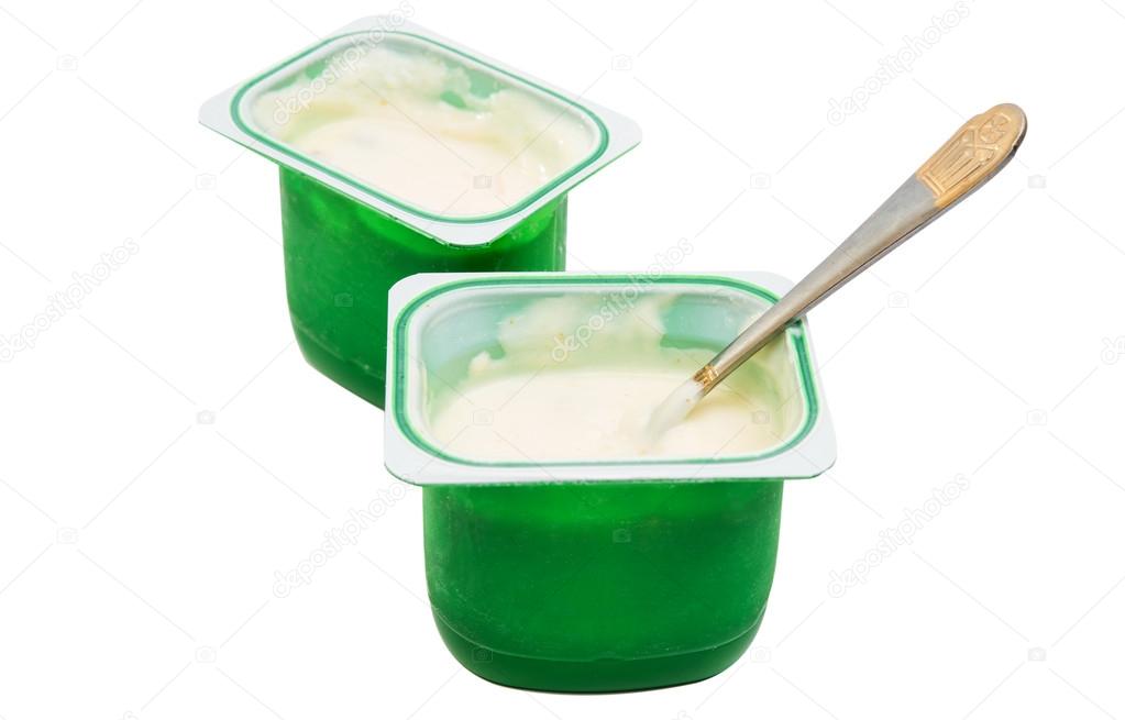 Yogurt cup open Stock Photo by ©ksena32 125657770